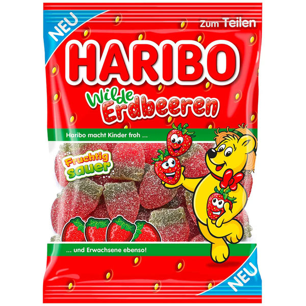 Haribo Wilde Erdbeeren 175g | Gomitas Alemanas de Fresa – EXOTIC MUNCH